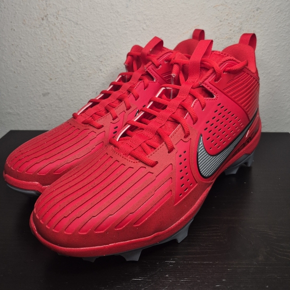 Nike | Shoes | Nike Force Savage Pro 3 Red Football Cleats Ohio State ...